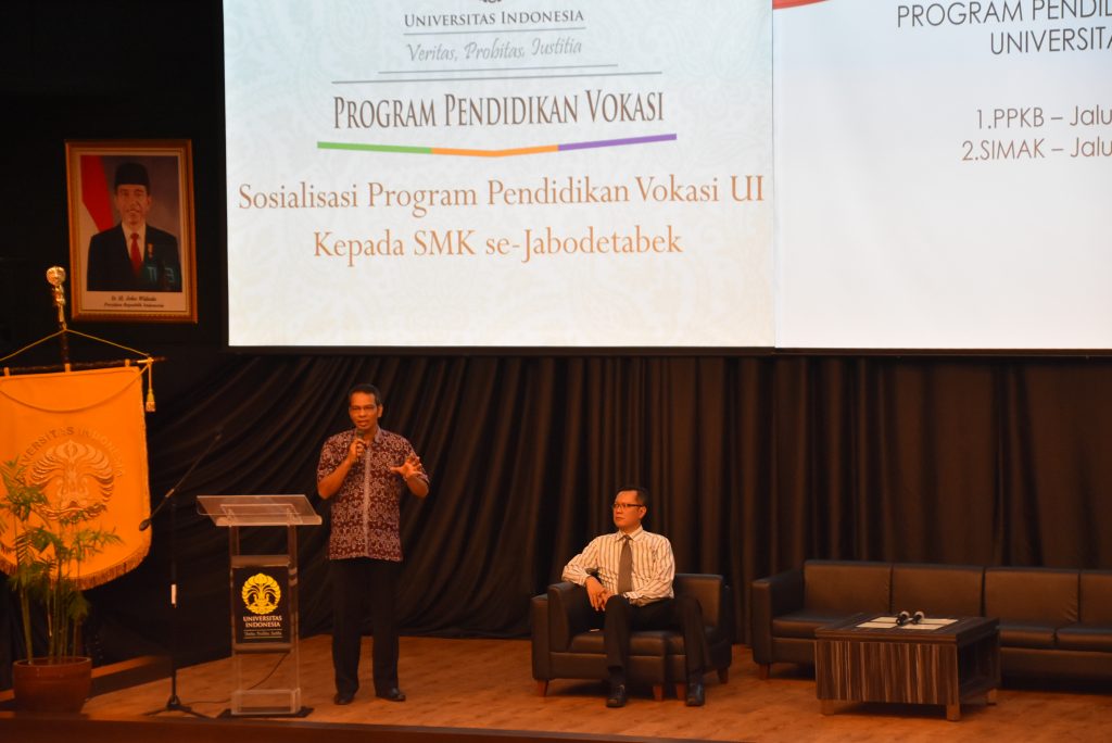 Sosialisasi Program Pendidikan Vokasi UI ke SMA/SMK se-Jabodetabek 2017 ...