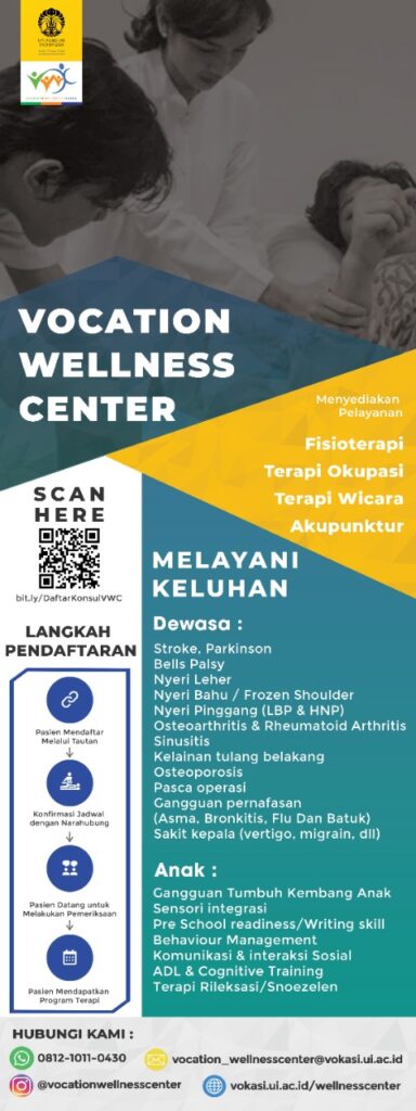 Vocation Wellness Center UI untuk Layani Terapi Okupasi dan Fisioterapi ...